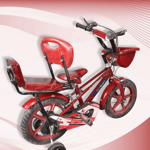 Red Shift Kids Cycles with Training Wheels & Basket, Baby Cycle, Kids ...
