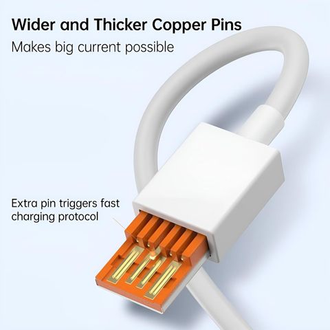 Zybux USB Type C Cable 6 A 1 m Copper Redmi 67W Original Mobile Phone ...