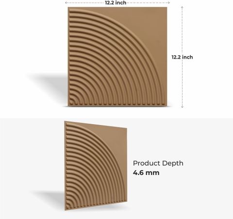 Decoraids Self Adhesive PVC Wall Panel Elegant Lines Wall Panels 1x1 Ft ...