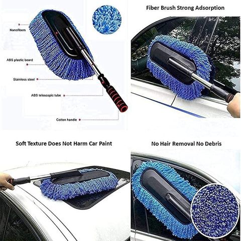 JRD Car Dusting Tool Car Mop Wax Dash Duster Exterior Interior Cleaning ...