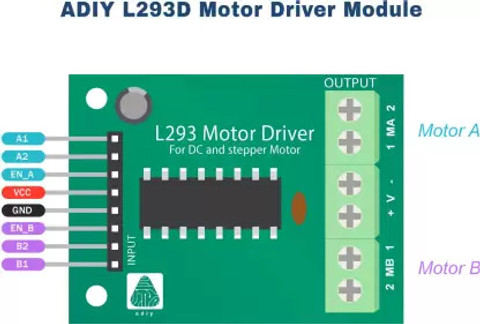 Octava L293 Motor Driver for DC and Stepper Motor for Arduino Micro ...