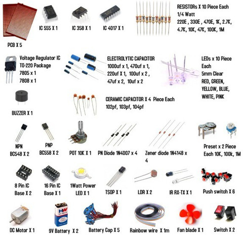 electronics components list