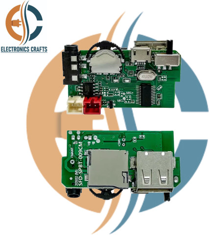 Electronics Crafts 5Volt Bluetooth Amplifier Module with MicroSD Slot ...