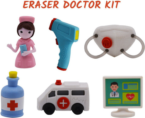Flipkart.com | Quickk wo-6- Kids Erasers Set COMBO for boys, girls Non ...