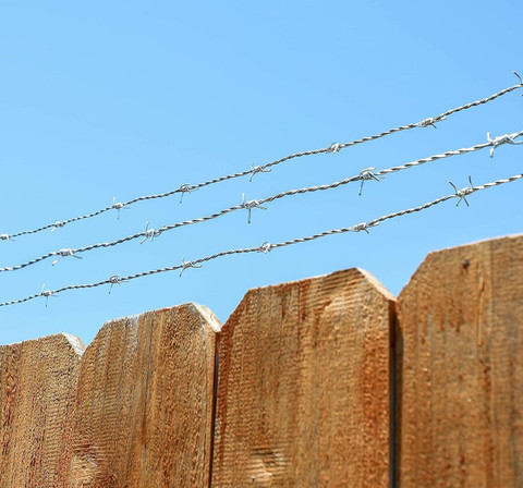 HORIZON TRADE Barbed Wire Fence 300 Ft (100 Mtr)10 KG, 4 Barb Wire Roll ...