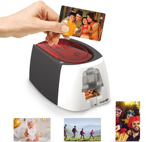 Evolis Badgy 200 PVC Card Photo Single Function Color Thermal Transfer ...