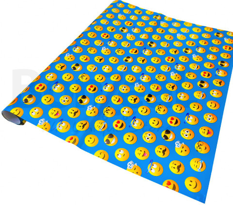 smiley face gift wrap