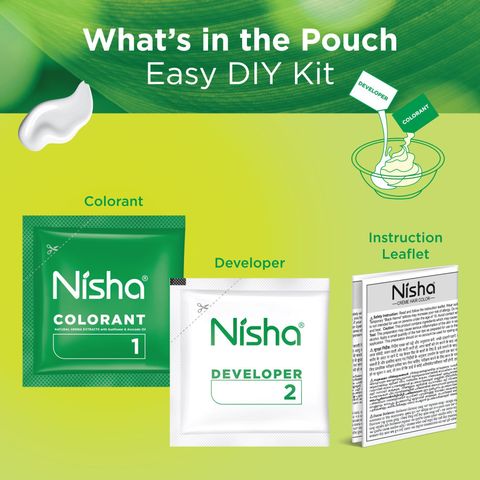 Nisha Creme Hair Color Pouch 40 gm ,Ultra Blonde (Pack OF 4) , Ultra ...