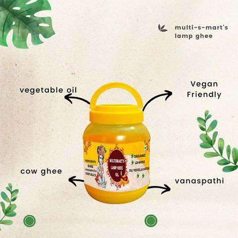 MULTI-S-MART Puja Ghee for smokeless lamp for puja Purpose 800ml Price ...
