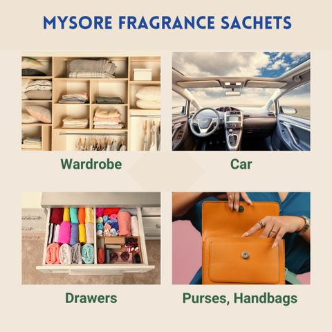 Special Mysore Mysore Sandal Fragrance Sachets (6 Pack) | Natural ...