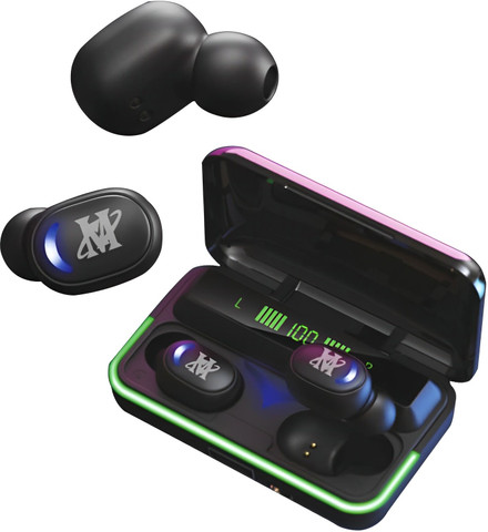 wireless earbuds with button control
