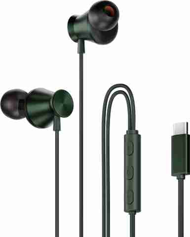 Hammer Nova C-Type wired Earphones with Mic,Powerful Bass,In-line ...