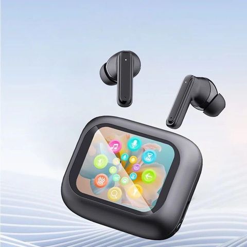 SOBEYS Screen TWS, ANC Smart Touch Display True Wireless Buds, ENC for ...