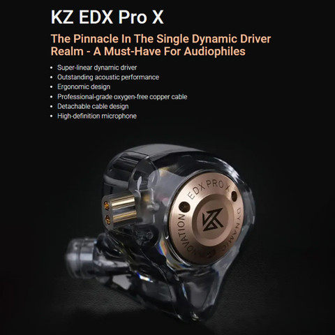 KZ Wired Earphone In Ear Monitor with Mic, 3.5mm Jack, Dynamic Driver ...