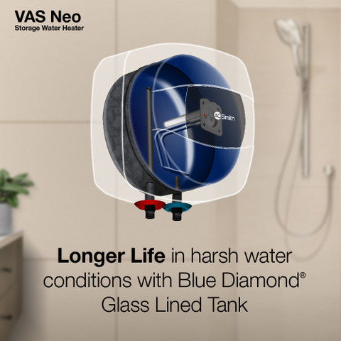 AO Smith VAS-NEO-010 10 L Storage Water Geyser | 2kW | Vertical ...