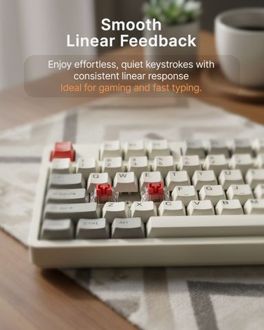 RAEGR Mechanical Keyboard Red Switches (4 Pack) with 1 Switch Puller ...