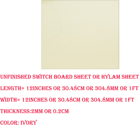 HYLAMSHEET Hylam Sheet for Electrical Switch Board – 12 x12Inch ...