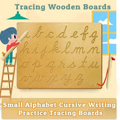 cursive writing abcd