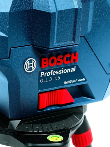 BOSCH GLL 3-15X Line Laser, IP54 15m Self Levelling (Accuracy: ± 0.2 mm ...