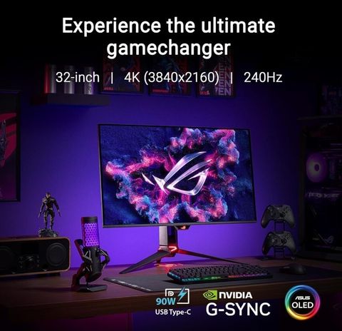 ASUS 81.28 cm (32 inch) 4K Ultra HD LED Backlit OLED Panel Gaming ...