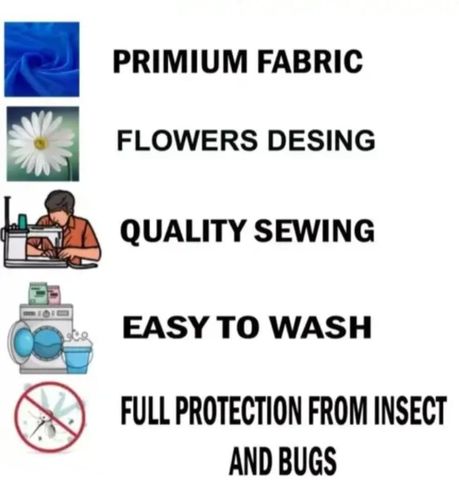 SF Enterprise SF Mosquito Net dual bed 6*7 HDPE - High Density Poly ...
