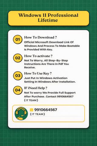 MICROSOFT Windows 11 professional Lifetime License and Office ...