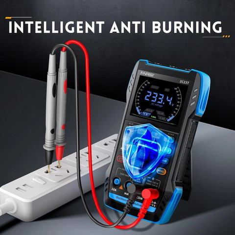 FNIRSI 2C23T 3-in-1 Handheld Oscilloscope Multimeter DDS Generator ...