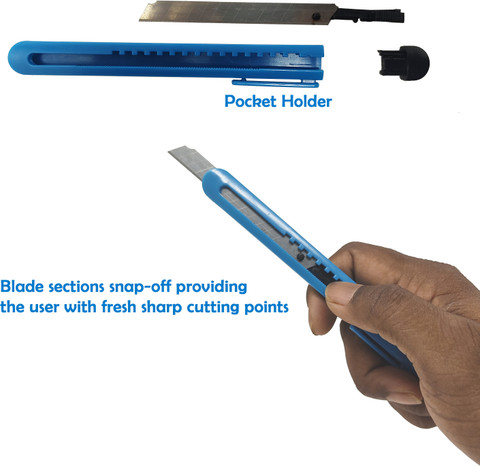 Flipkart.com | EXCEL IMPEX 9mm Paper Cutter Knife With Plastic Slide ...