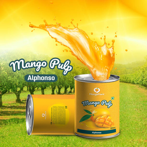 alphonso mango pulp tin