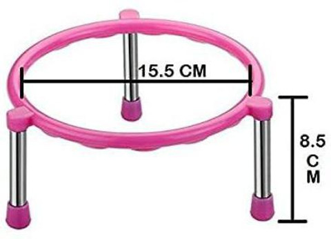 Cozfrin Stainless Steel Leg Pot Stand (Unbreakable) Virgin Plastic ...