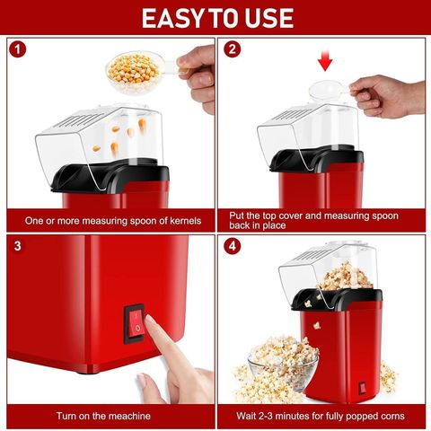 Bekyg Thermal Air Popcorn Popper hot air electric 300 L Popcorn Maker ...