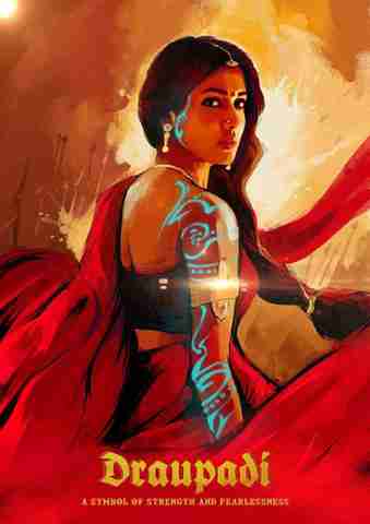 Nayanthara As Draupadi Kollywood Mahabharata Poster Photographic Paper ...