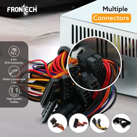 Frontech PS-0005 SMPS Compliant with ATX 12V, 20/24 Pin Power Supply ...