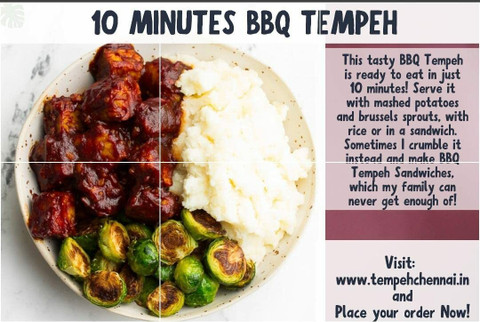 TEMPEHCHENNAI Fresh Tempeh/Tempe Soybean -ORIGINAL, 200g- Veg/Vegan ...