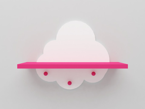 Malinaa Cloud candy wall shelf Wooden Wall Shelf Price in India - Buy ...