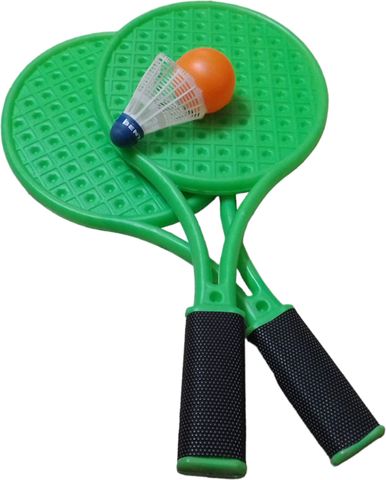 AKTOON TOYS Badminton Plastic Racket Set with Ball for Kids Badminton ...