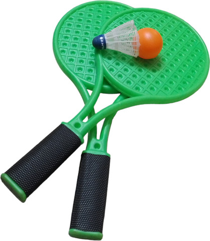AKTOON TOYS Badminton Plastic Racket Set with Ball for Kids Badminton ...