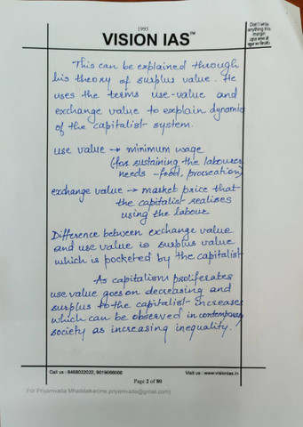 Topper Priyamavada Mhaddalkar Rank 13 Sociology Handwritten Test Notes ...