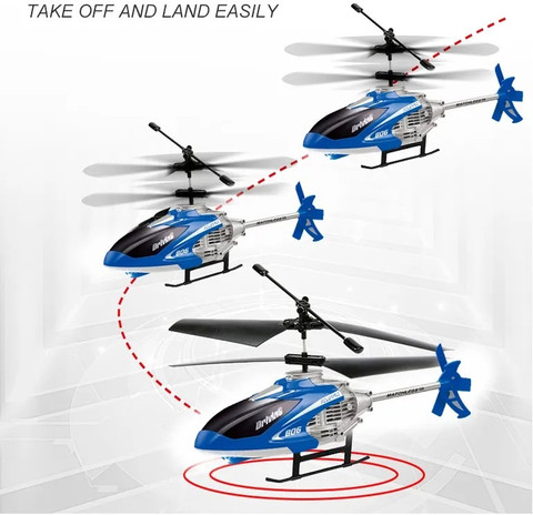 PSYPHY High Speed RC Velocity Helicopter 806 with LED, Unbreakable ...