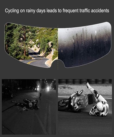RapTag Nano Glass for Helmet Waterproof, Rainproof,Anti FOG Guard ...