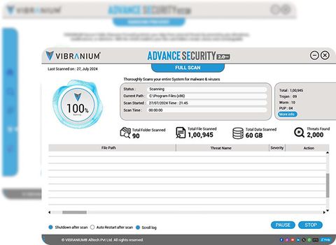Vibranium Advance Security Anti-virus 10 User 3 Years - Buy Vibranium ...
