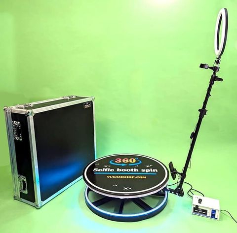 BLUEOCEAN 360 Photo Booth Rotating Machine Platform Spin for Photo ...