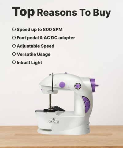 akiara Mini Sewing Machine for Home Tailoring use | Mini Silai Machine ...