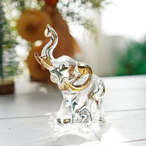 elephant figurines with trunk up