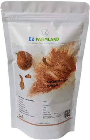 Ez Farmland Coconut Shell Powder 150 g (Pack of 1) Craft Work Products ...