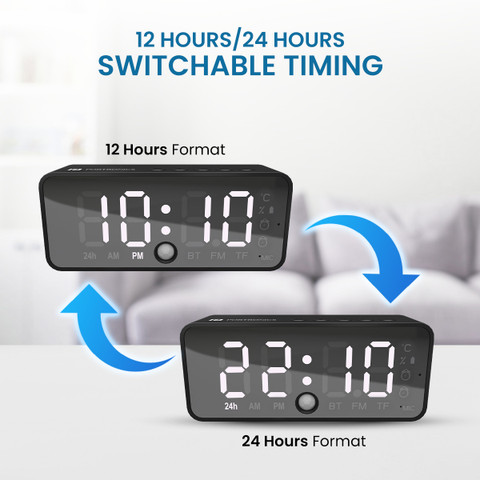 Buy Portronics Pixel 4 Digital Smart Alarm Clock with 5W Speaker, In ...