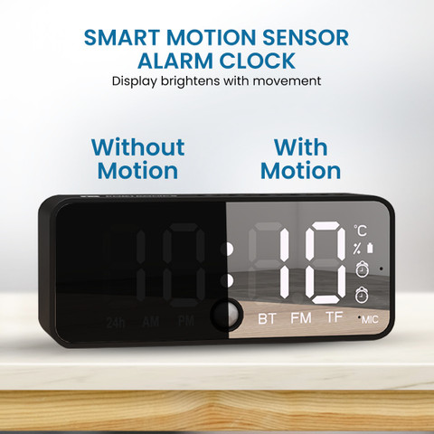 Buy Portronics Pixel 4 Digital Smart Alarm Clock with 5W Speaker, In ...
