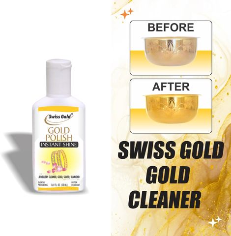 swiss gold Instant Shine Jewelry Cleaner Gold Polish, Jewellery Polish ...