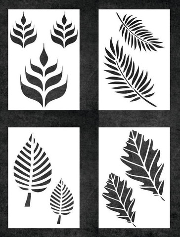 leaf stencil design