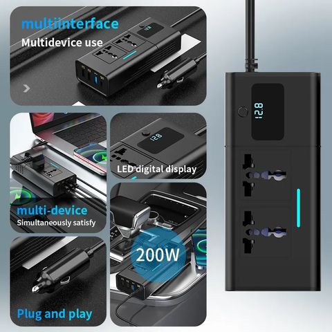MINGER Car Power Inverter Newly Car Plug Adapter Outlet Charger 2 ...